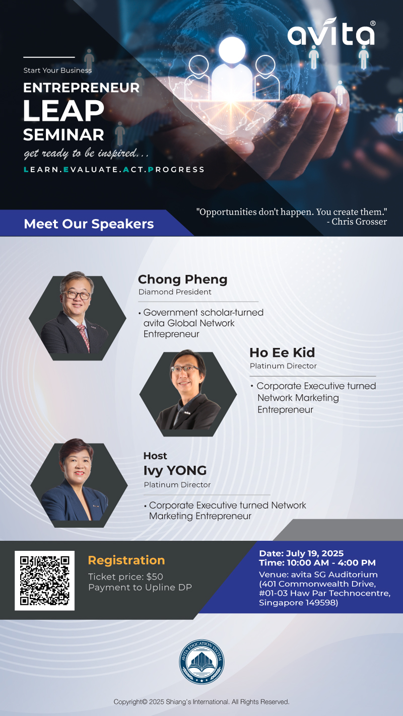 avita AES_SG Entrepreneur LEAP Seminar ELS (19 July 2025 10AM to 4PM)
